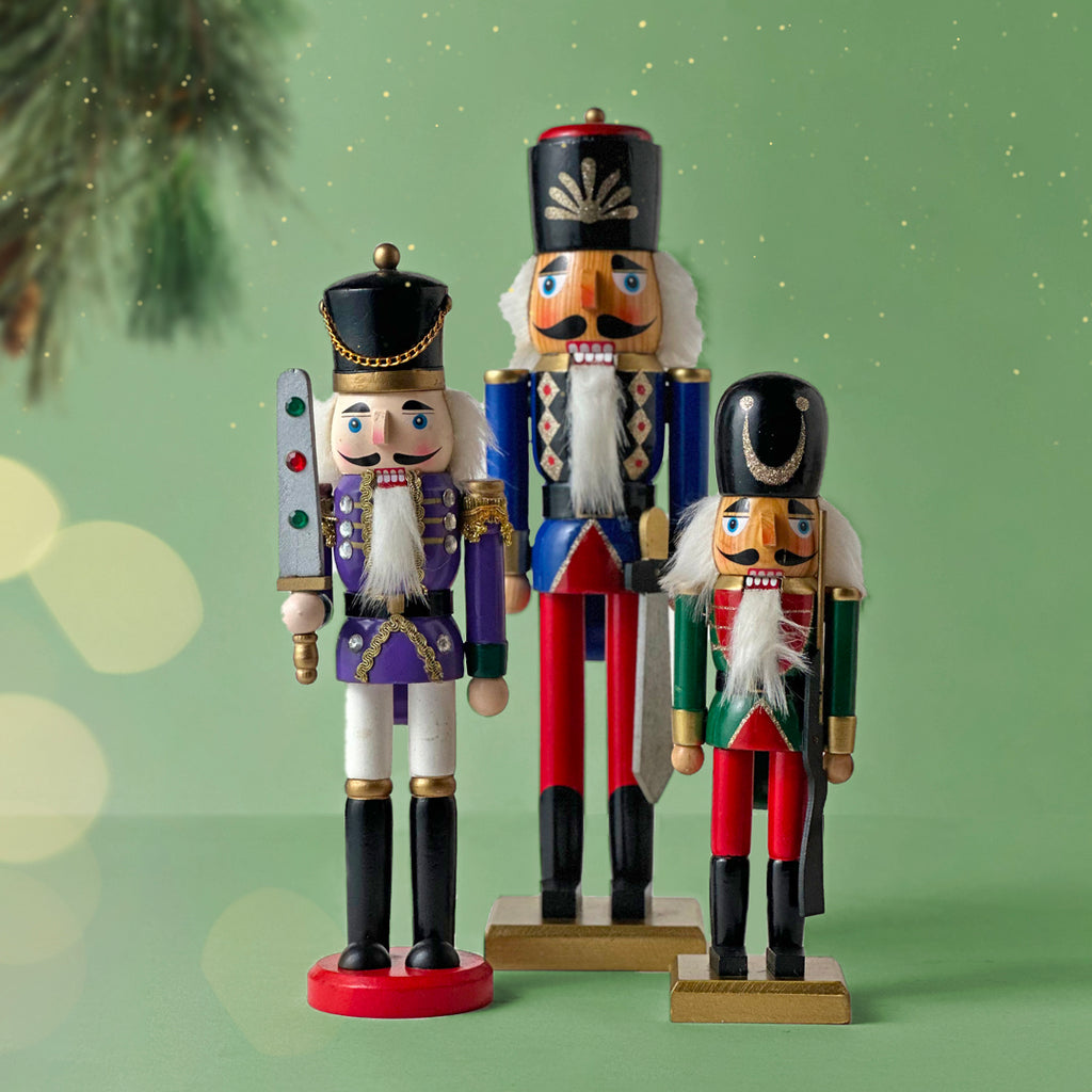 Jolly Brigade Wooden Nutcrackers – The Holiday Shop